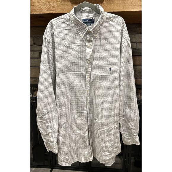 Ralph Lauren | Shirts | Mens Ralph Lauren Plaid Classic Fit Long Sleeve Button Up Shirt Sz 3xlt ...